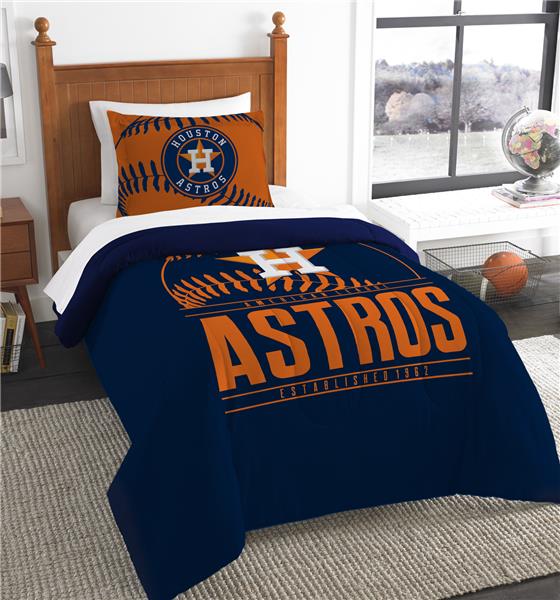 Northwest MLB Astros Twin Comforter & Sham - Fan Gear