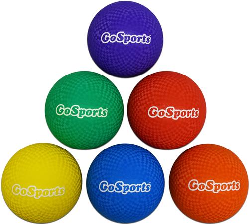 GoSports 8.5" Rubber Playground Ball (Set of 6) - Playground Equipment ...