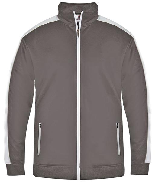 Badger Sport Adult (AXL - Graphite/White) Triumph Jacket - Baseball ...