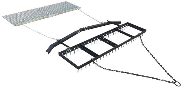 Field Tuff 6' Spike Drag w/Leveling Bar & Drag Mat - Baseball Equipment ...