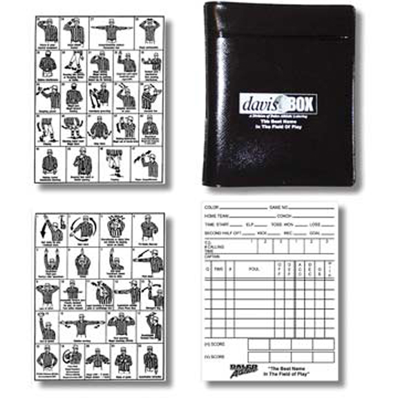 E12210 Davis & Box Football Officials Wallet Combo