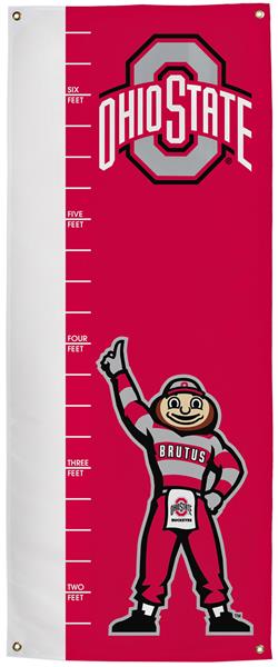 Collegiate Ohio State Growth Chart Banner - Football Equipment and Gear