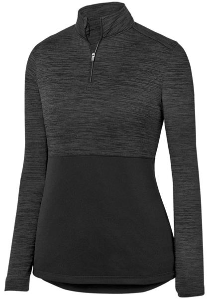 Augusta Ladies Shadow Tonal Heather Pullover 1/4 Zip Pullover 2909 ...