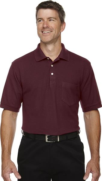 Devon & Jones Mens DRYTEC20 Polo w/Pocket - Cheerleading Equipment and Gear