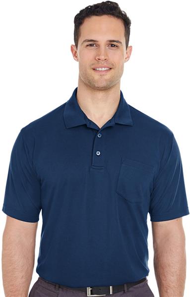 UltraClub Mens Cool & Dry Mesh Pique Polo w/Pocket - Cheerleading ...