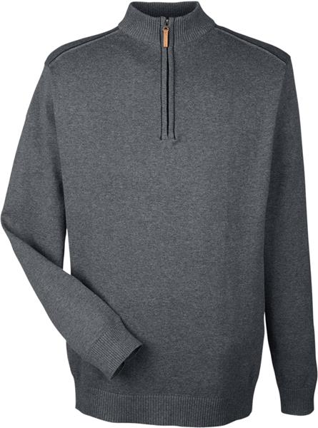 Devon & Jones Mens Manchester 1/4-Zip Sweater - Soccer Equipment and Gear