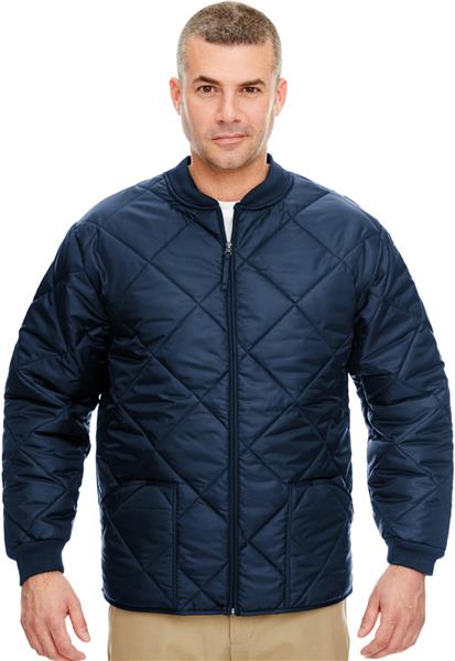 UltraClub Mens Puffy Workwear Jacket - Cheerleading Equipment and Gear