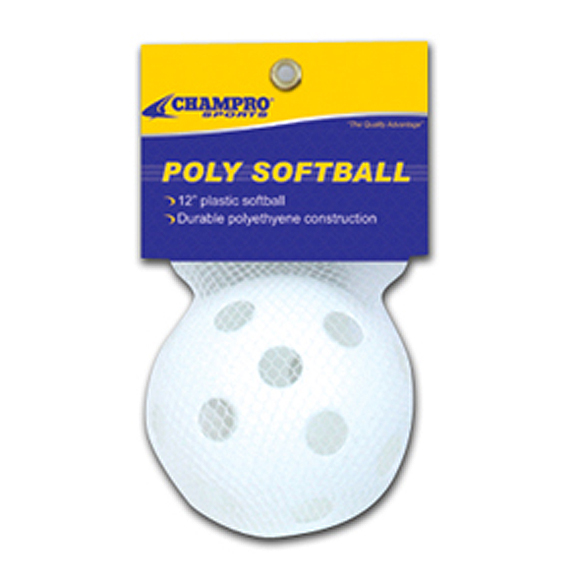 Champro 12" Poly Practice/Training Softballs (1 Dozen) - Baseball ...