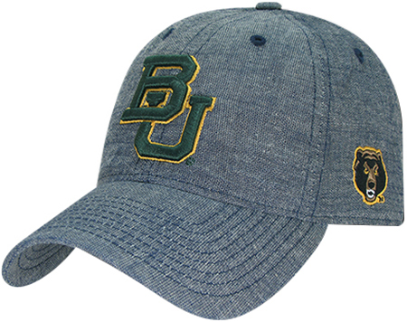 Baylor University Structured Washed Denim Cap - Baseball Equipment & Gear