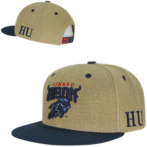 Howard University Heavy Jute Snapback Cap - Baseball Equipment & Gear