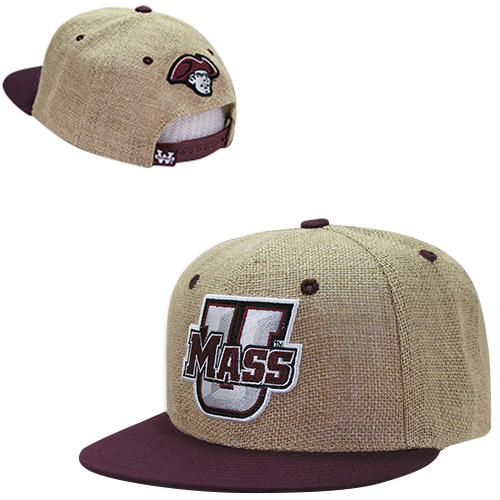 Univ Massachusetts Lightweight Jute Snapback Cap - Fan Gear