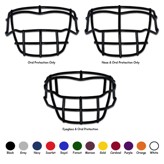 Champro Youth APEX Football Helmet Faceguards - Football Equipment and Gear