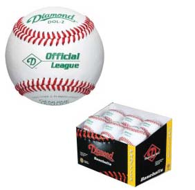 Diamond Official League Leather Baseballs DOL-2 - Baseball Equipment & Gear
