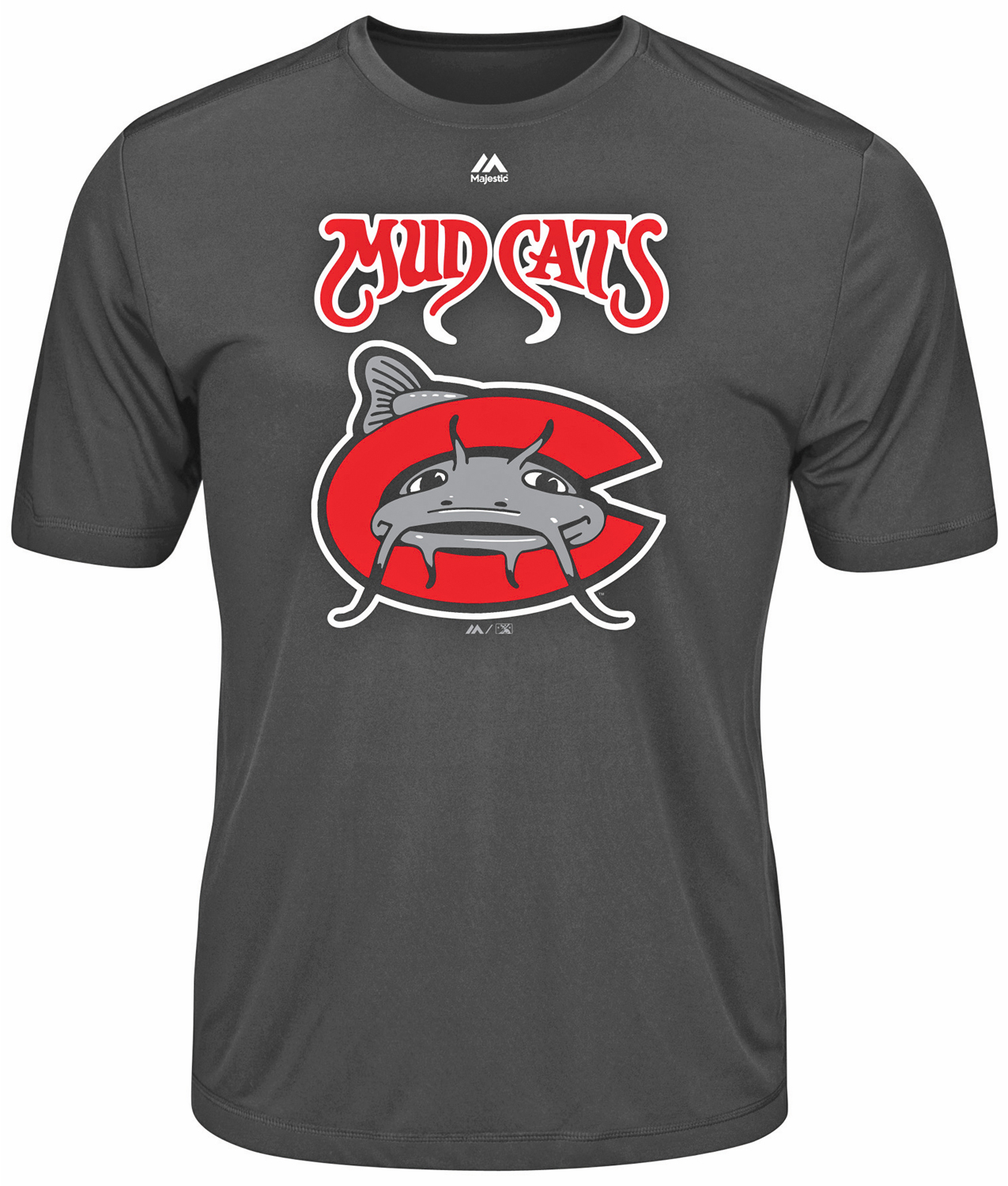 E126181 MiLB Evolution Carolina Mudcats Baseball Tee