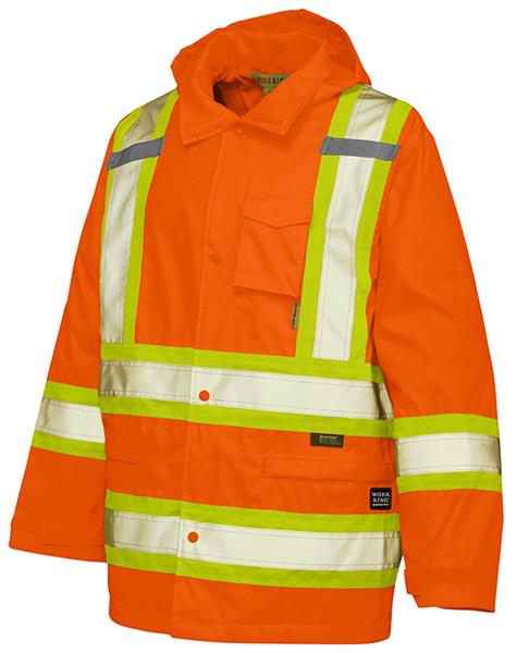 Work King 300D Safety Rain Jacket - Cheerleading Equipment and Gear