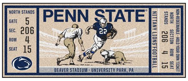 Fan Mats NCAA Penn State Ticket Runner - Fan Gear