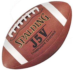 Spalding J5 Composite NFHS Leather Footballs - Football Equipment and Gear