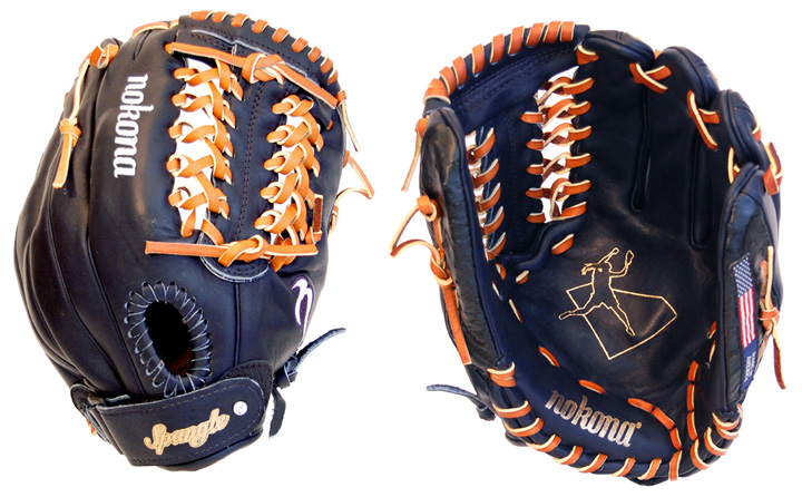 E12746 Nokona 12" Spangle Gem Line Womens Fastpitch Glove