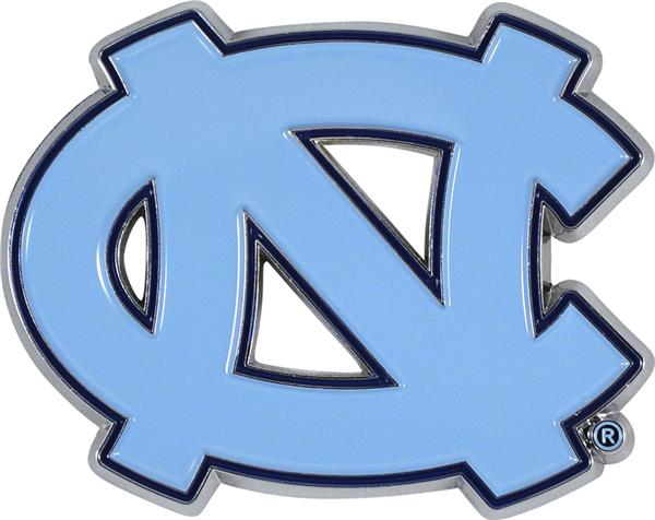 Fan Mats NCAA UNC Colored Vehicle Emblem - Fan Gear