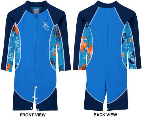 Tuga Sunwear Boys High Tide One Piece Sunsuit - Swimming Equipment and Gear