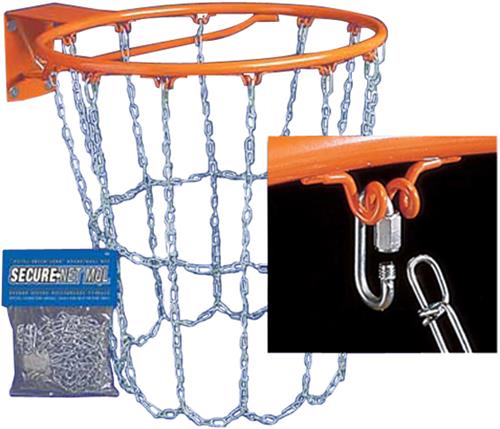 Basketball Secure-Net Metal Chain Nets - Basketball Equipment and Gear