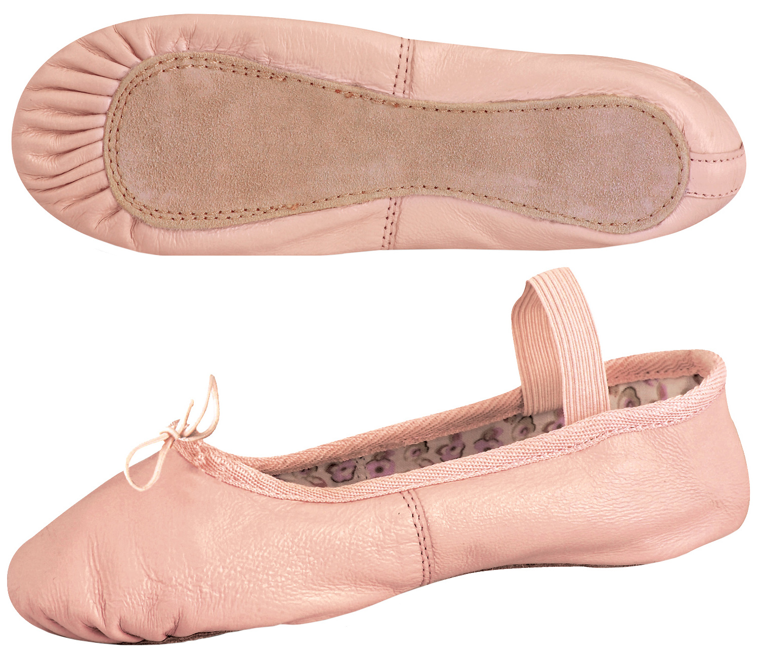 E128163 Danshuz Student Leather Ballet Slippers