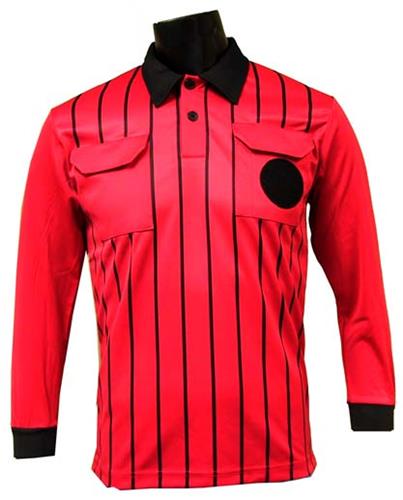 Official Soccer Referee Jerseys - LONG Sleeve -RED - Closeout Sale ...