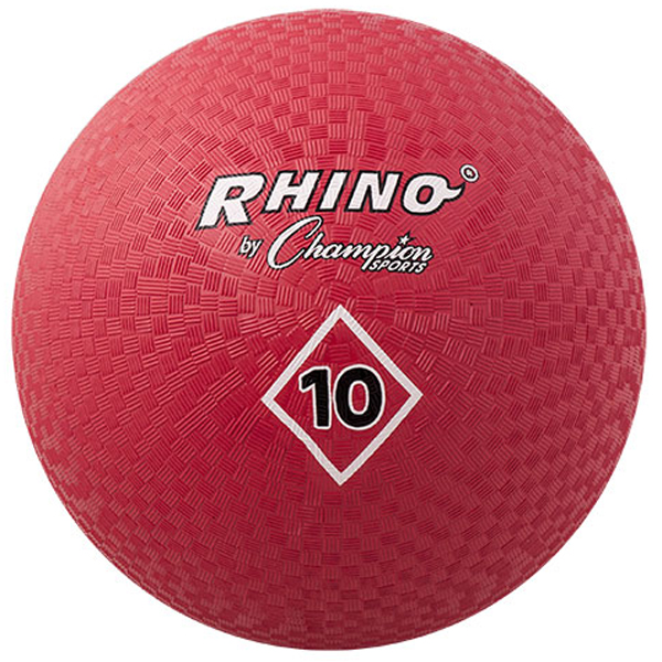Champion Sports 10" Red Playground Ball - Playground Equipment and Gear