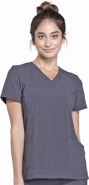 Cherokee iFlex Womens Mock Wrap Knit Panel Top - Cheerleading Equipment ...