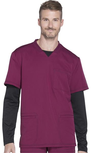 Dickies Dynamix Mens V-Neck Scrub Top - Cheerleading Equipment and Gear