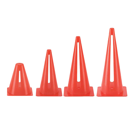 Markwort Orange Economy Cones w/Base - Baseball Equipment & Gear