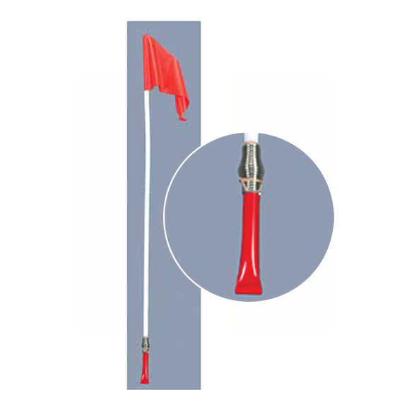 Soccer Corner Marker w/Spring at Base of Poles - Soccer Equipment and Gear