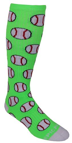 Over-The-Calf Adult Baseball Dots Socks Pair (Factory Second ...