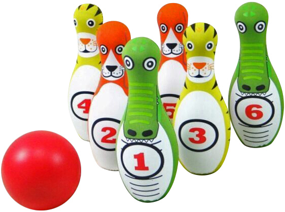 Sunlite Sports 6 Pin Animal Bowling Set - Swimming Equipment and Gear