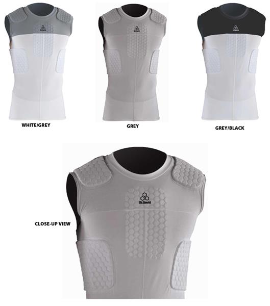 HexPad Sleeveless 6-Pad Body Sports Shirts - Soccer Equipment and Gear