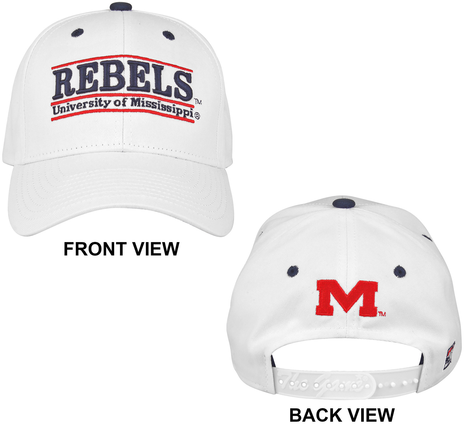 E130604 The Game Ole Miss Snapback Nickname Bar Cap (dz)