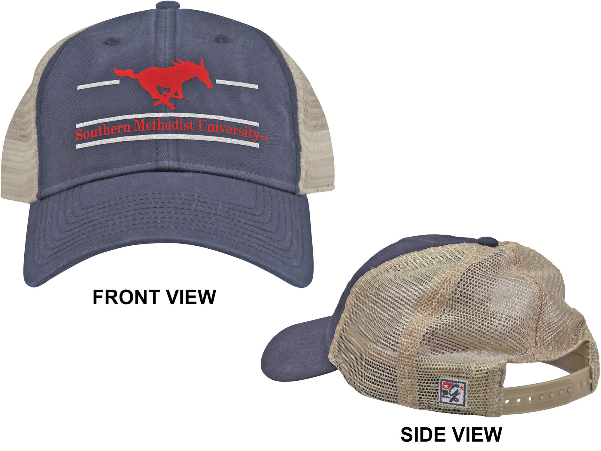 E131267 The Game SMU Snapback Split Bar Cap (dz)