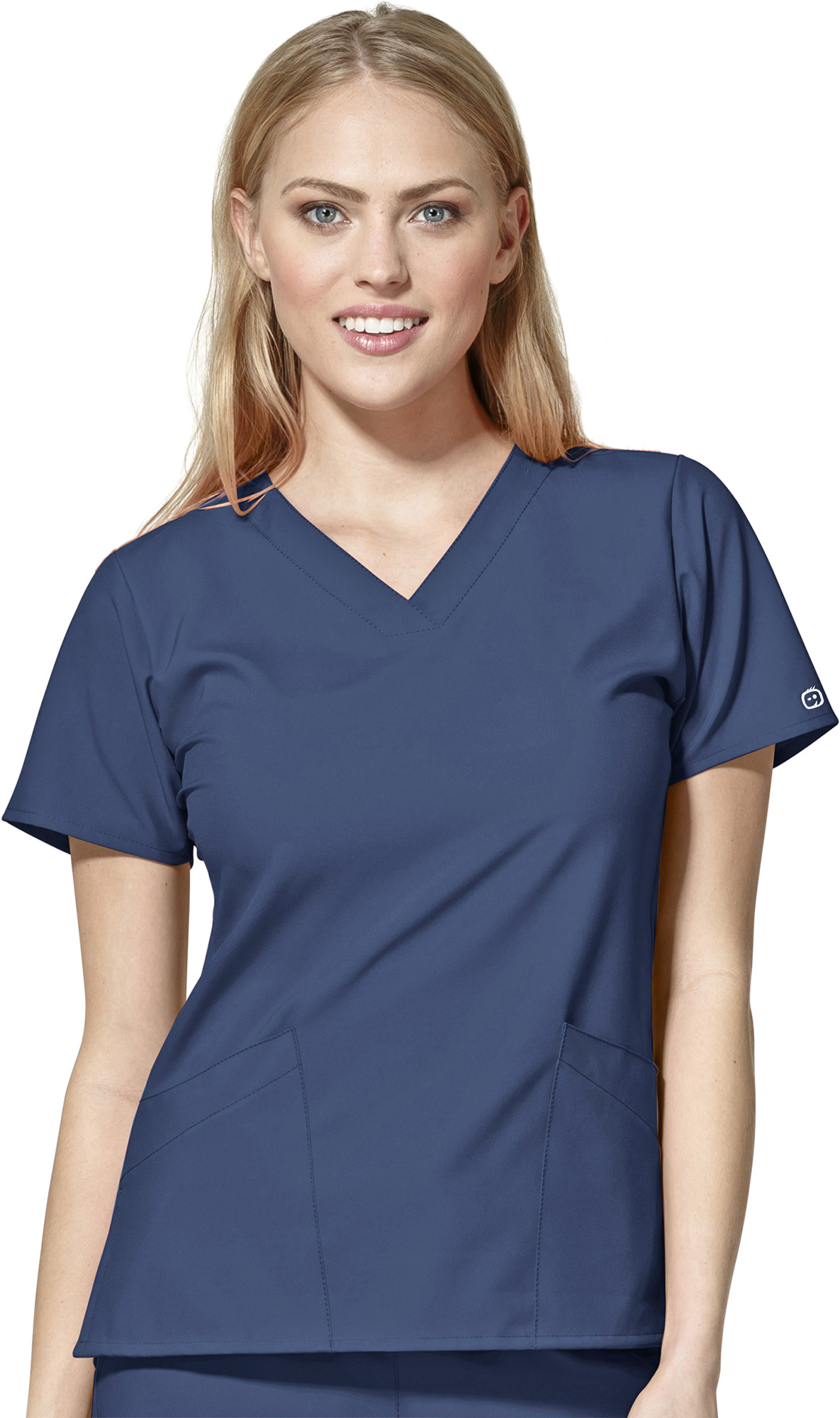 E131558 WonderWink W123 Women's Basic V-Neck Top