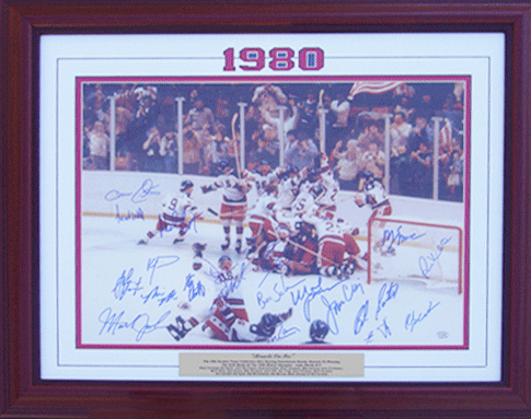 Encore Brandz NHL USA Olympic Team Autograph Frame - Soccer Equipment ...