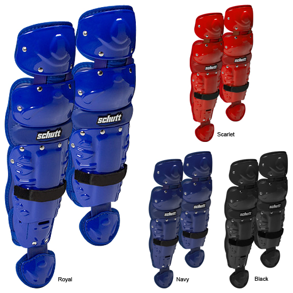 Schutt Youth Adjustable Baseball Leg Guards - Baseball Equipment & Gear