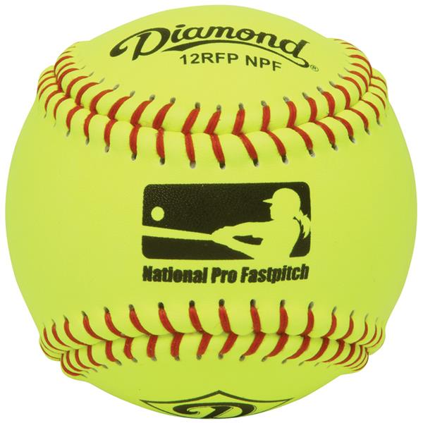 Diamond NPF 12" Fastpitch Softball (DZ) - Baseball Equipment & Gear