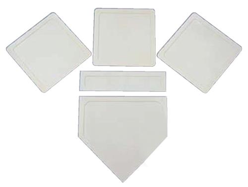 Schutt Throw Down Baseball Bases-5pc set - Baseball Equipment & Gear