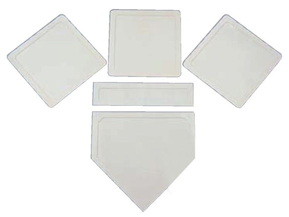 Schutt Throw Down Baseball Bases-5pc set - Baseball Equipment & Gear