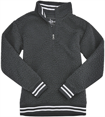 Boxercraft Unisex 1/4 Zip Varsity Sherpa Pullover - Cheerleading ...