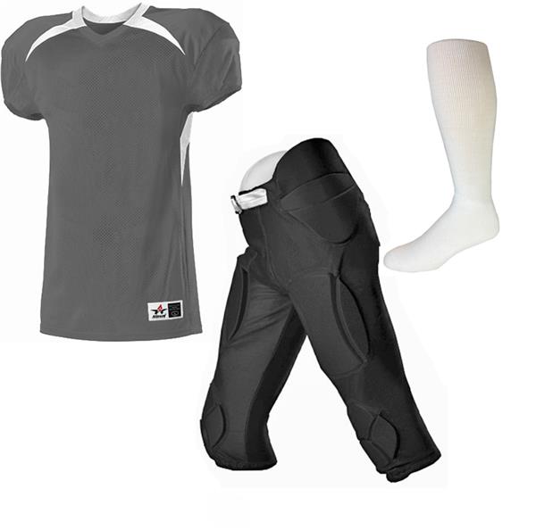 7-Pad Integrated Football Pants, Football Jersey & Socks Kit Adult ...