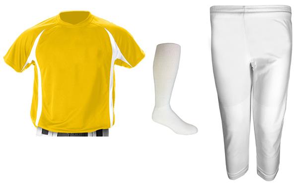 Youth Gameday Baseball Jersey Pants Sock Kit - Baseball Equipment & Gear