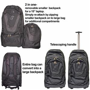 Combat Dual Wheeled Baseball/Softball Backpacks - Baseball Equipment & Gear