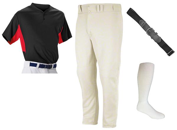 Adult Baseball Jersey Pants Belt & Sock Kit - Baseball Equipment & Gear