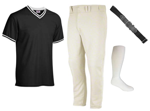 Adult Youth Baseball Jersey Pant Belt Socks KIT - Baseball Equipment & Gear