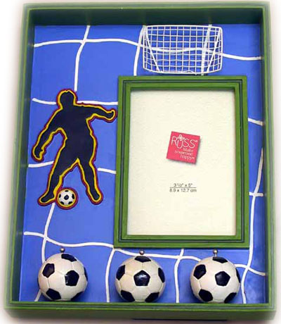 Picture Frame w/Soccer Balls - Closeout Sale - Soccer Equipment and Gear